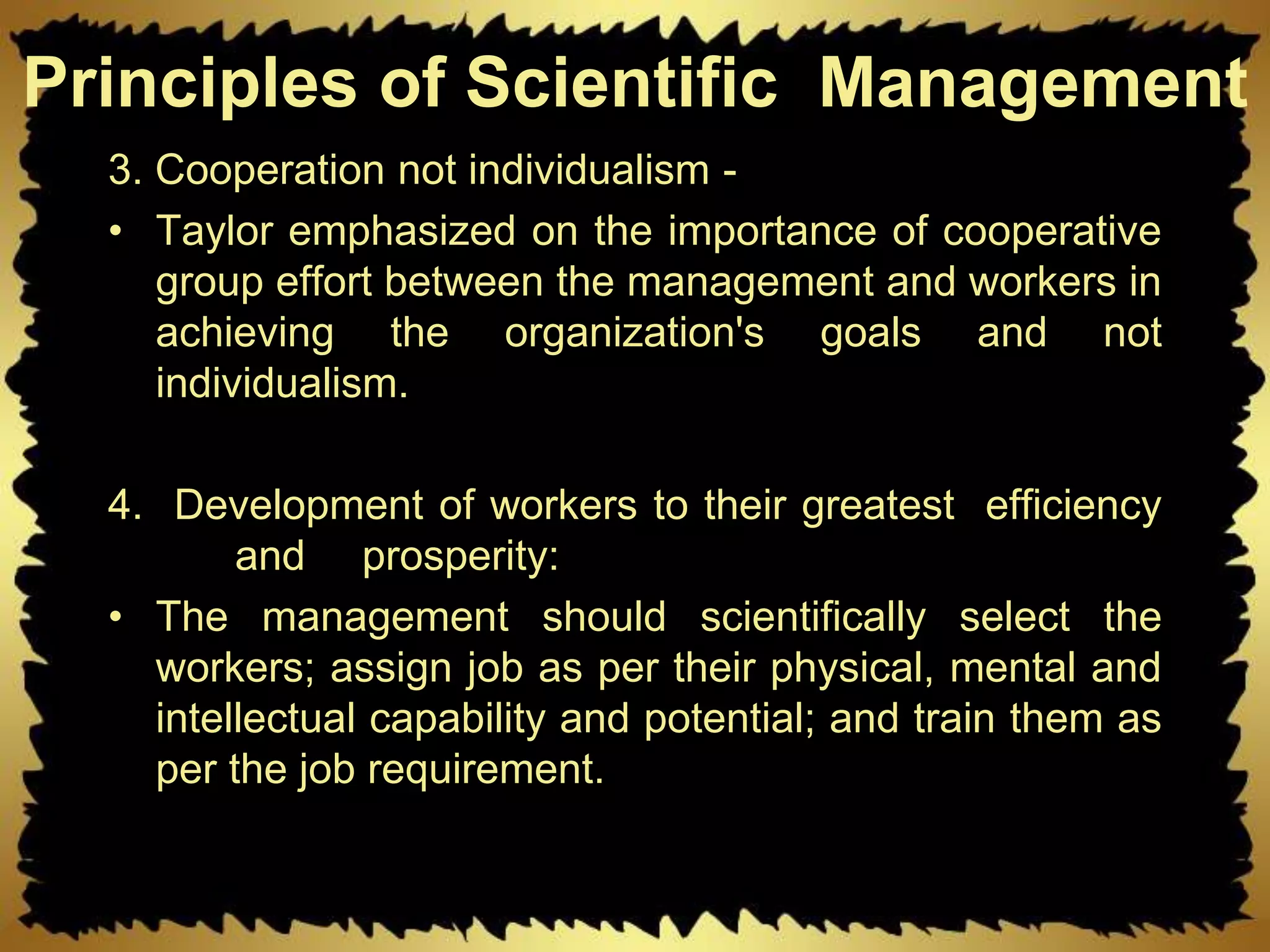 F.w. taylor , Principles of Scientific Management, | PPT