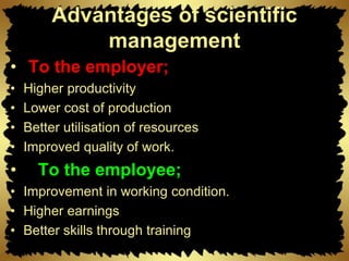 F.W.Taylor Scientific Management PGP VIVA VVIT | PPT