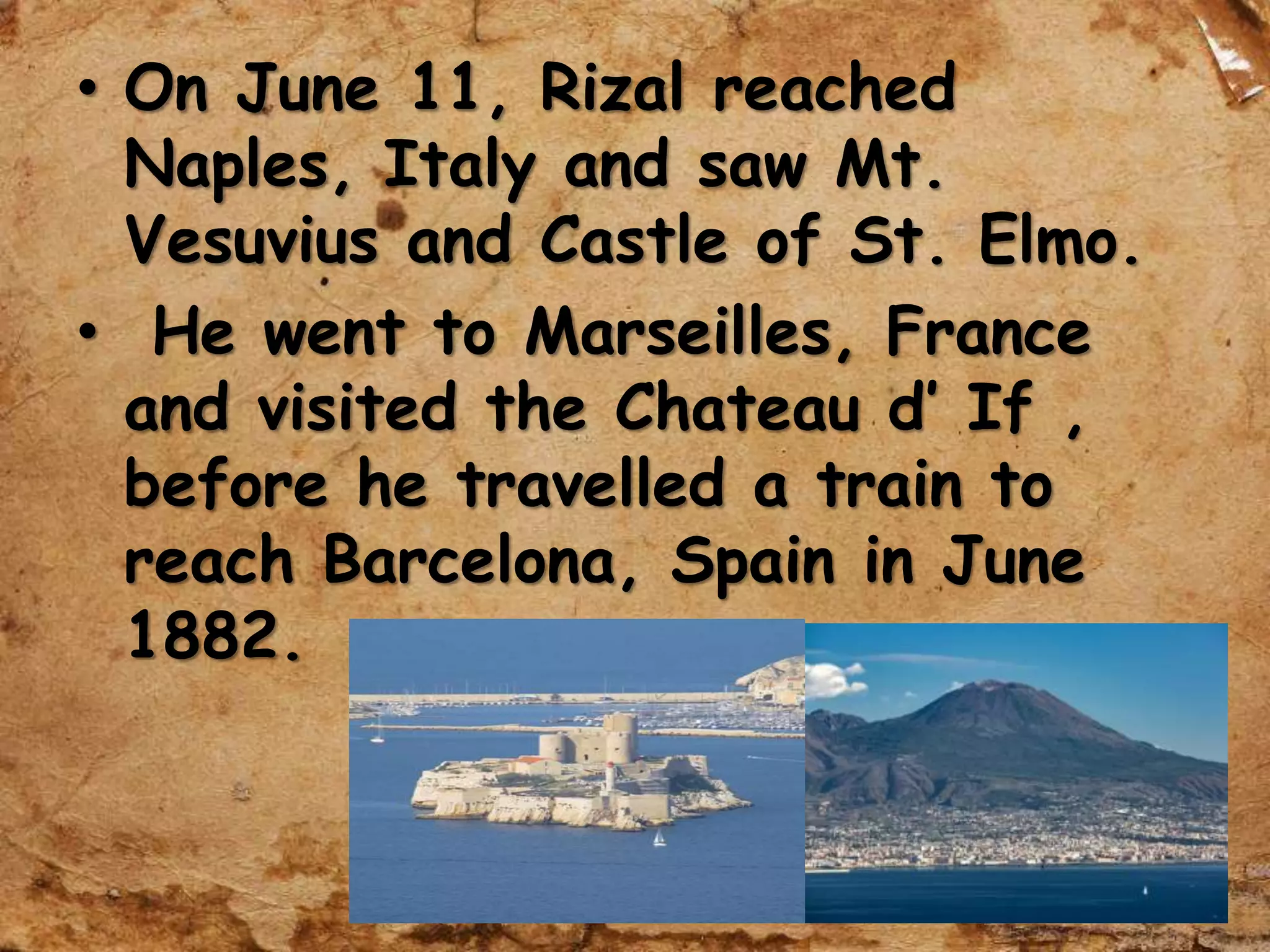 Rizal’s First Travel Abroad | PPTX