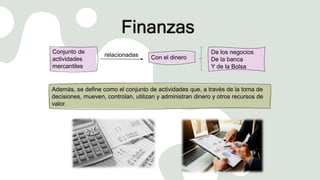 FINANZAS Y SU CLASIFICACIÓN | PPTX