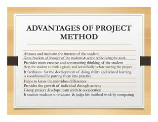 Project Method of Teaching in Nursing | PDF
