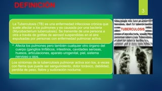 TUBERCULOSIS APS, clase de 4to año de medicina | PPTX