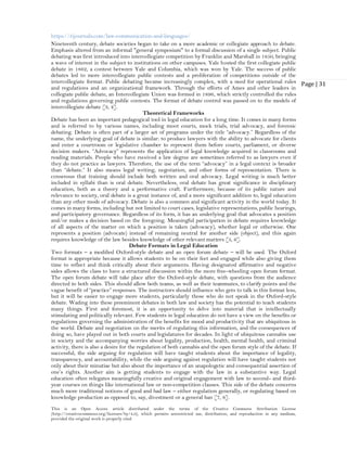 The Role of Debate in Legal Education (www.kiu.ac.ug) | PDF