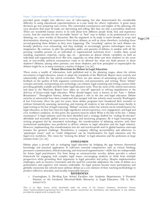 The Role of Debate in Legal Education (www.kiu.ac.ug) | PDF