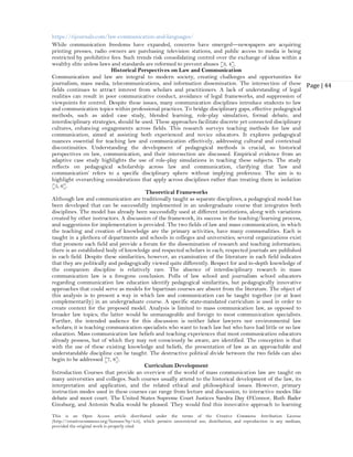 Interdisciplinary Approaches to Teaching Law and Communication (www.kiu ...