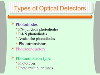 Optical Detectors in optical communication.ppt