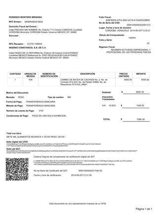 F 25 ingenio constancia, sacv. | PDF