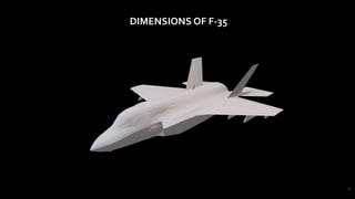 Lockheed Martin F35 Lightning II(Aerodynamics Presentation) | PPTX