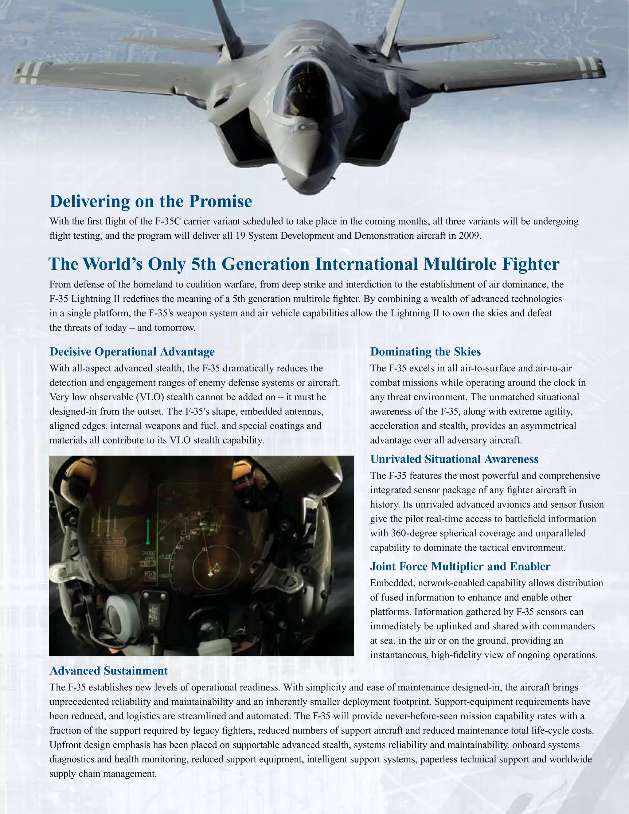 F 35 brochure | PDF