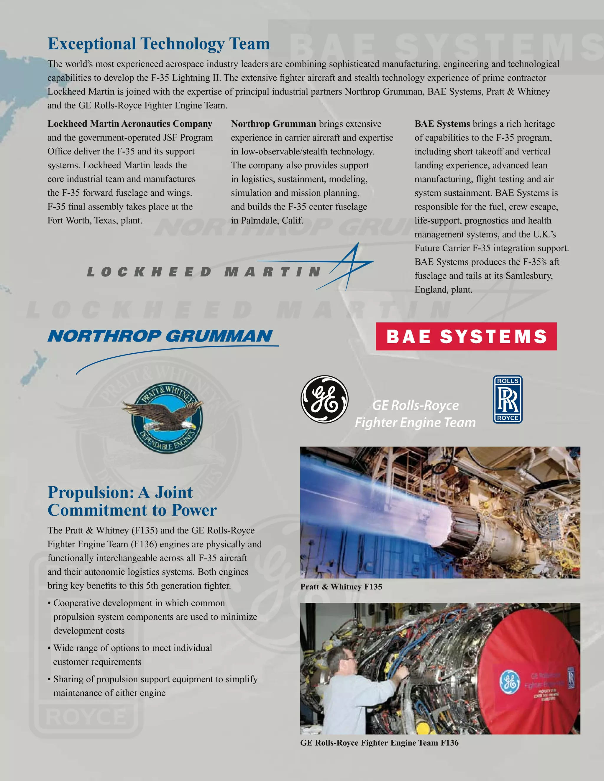 F 35 brochure | PDF