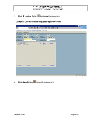 F 37 customer down payment request | DOC
