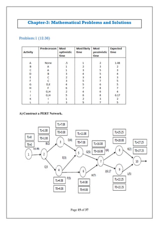 “Application of the Program Evaluation Review and Technique | PDF