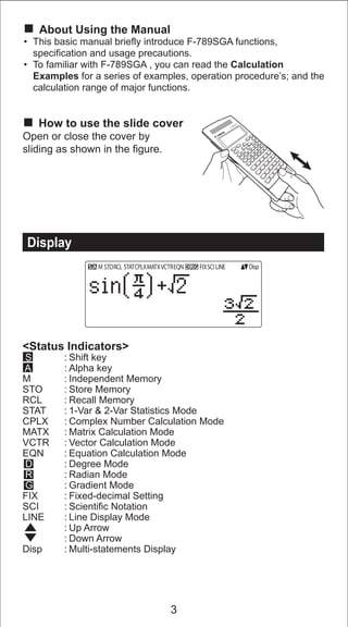 F-789SGA (EXP)_EN MANUAL GUIDE FOr CALCULATOR | PDF