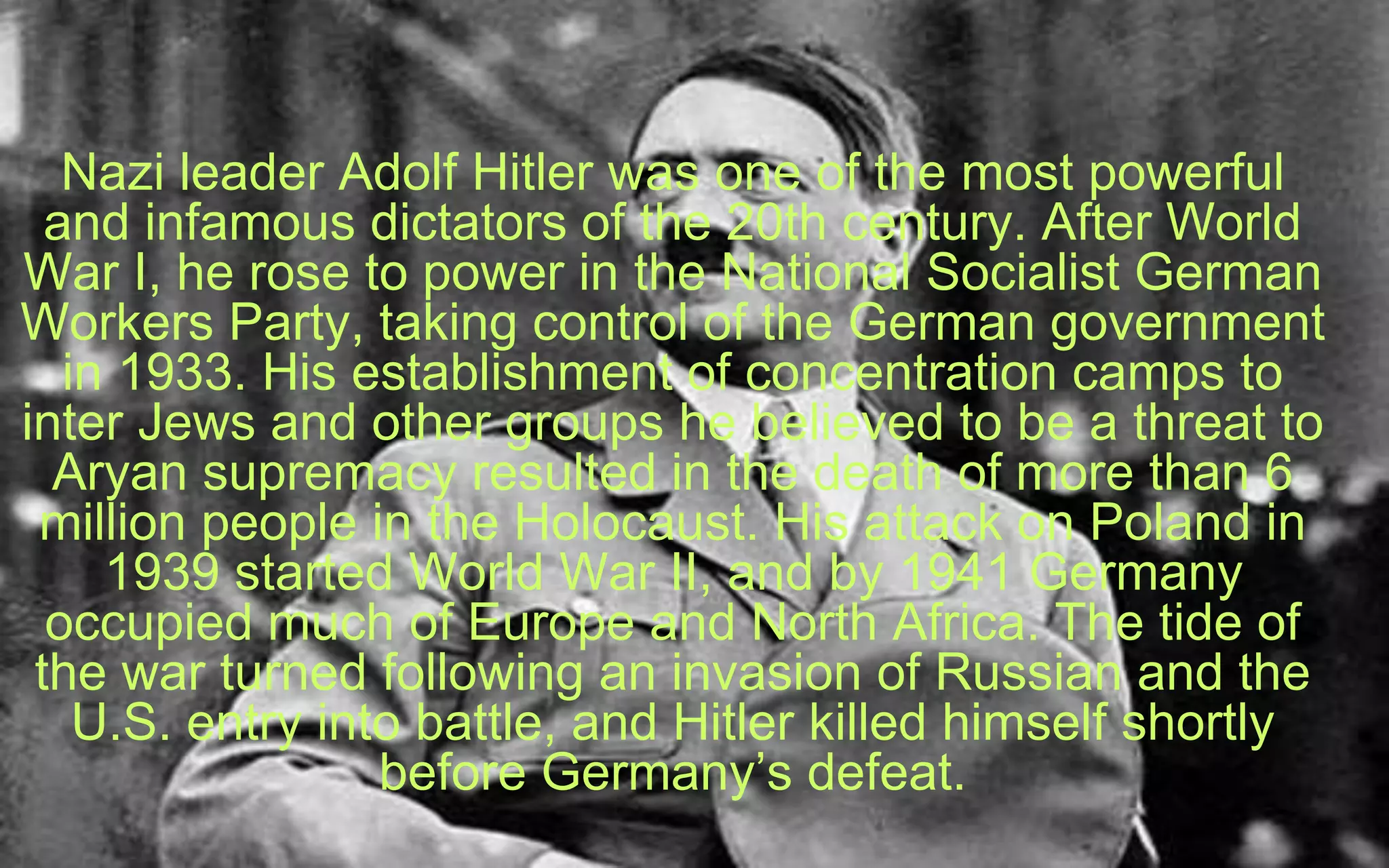 PPT on Rise to Hitler | PPTX