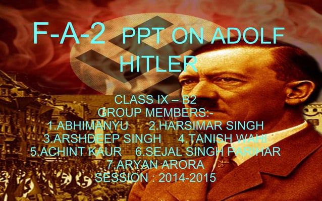 PPT on Rise to Hitler | PPTX