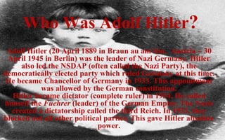 PPT on Rise to Hitler | PPTX