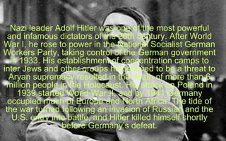 PPT on Rise to Hitler | PPTX