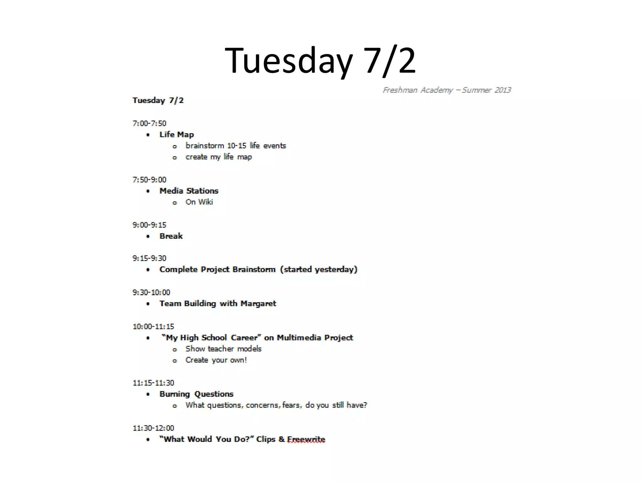 Freshman Academy Lesson Plans | PDF