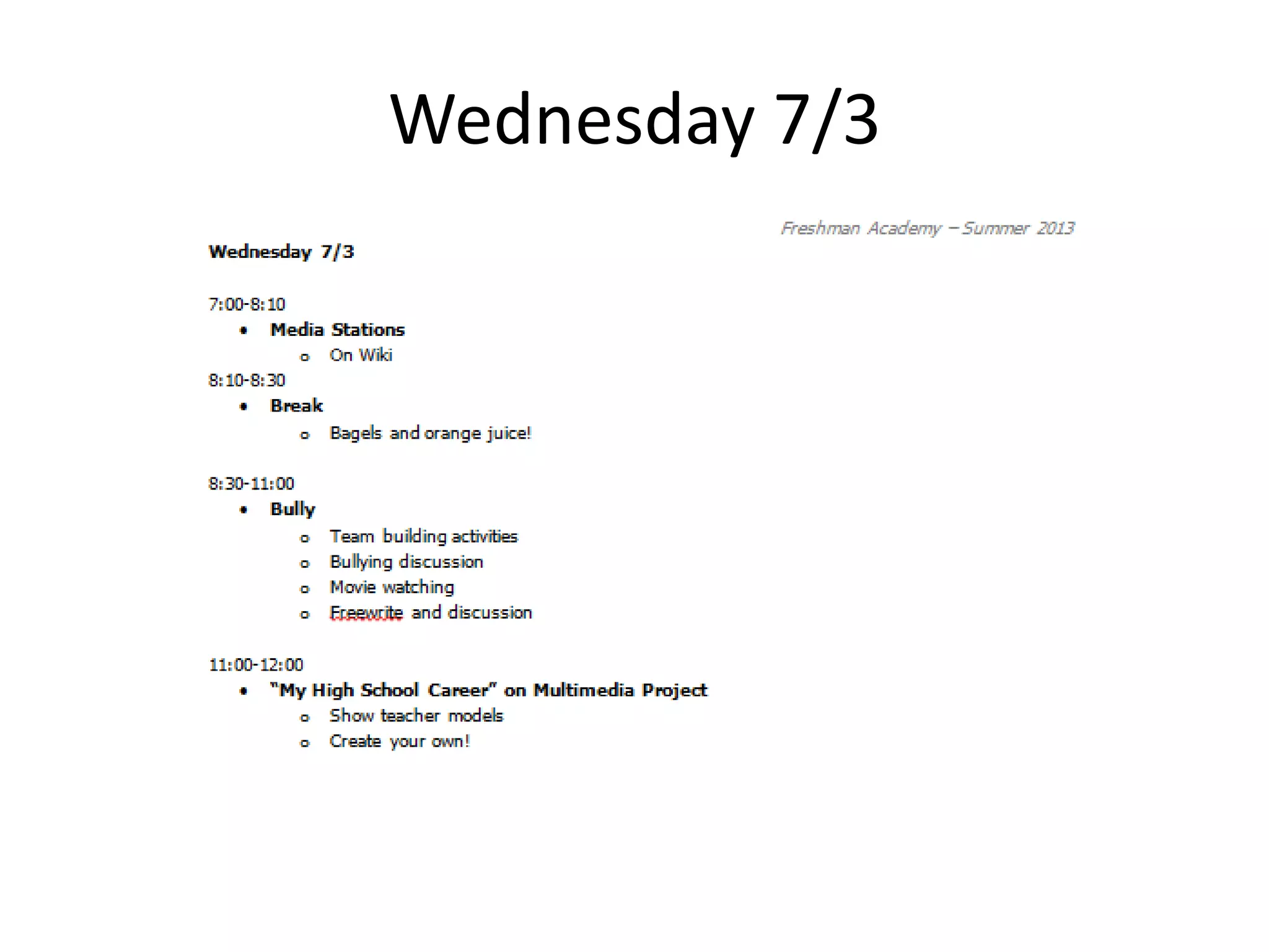 Freshman Academy Lesson Plans | PDF