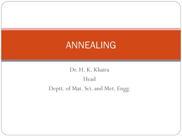 annealing | PPT