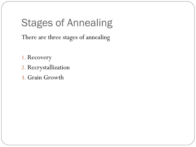 annealing | PPT