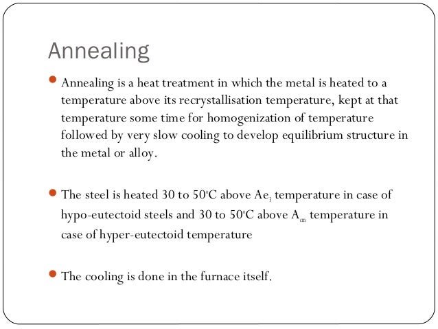annealing