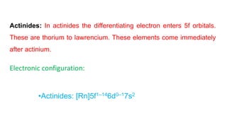 f- block elements | PPTX