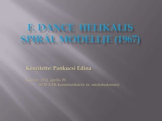 F. dance modell | PPTX