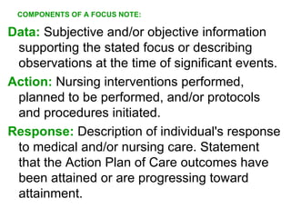 F-Dar, Focus Charting | PPT