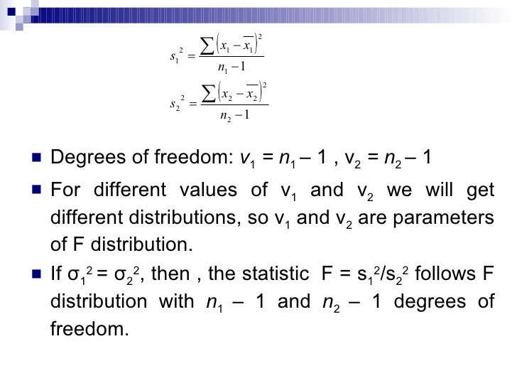F Distribution