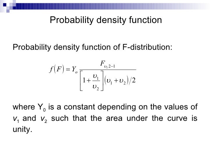 F Distribution