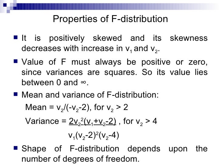 F Distribution