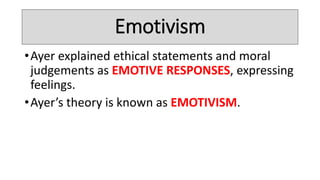 Emotivism | PPTX