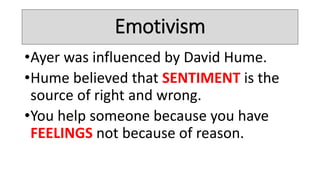 Emotivism | PPTX