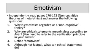Emotivism | PPTX