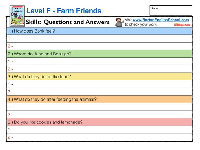 F - Farm Friends | PPT
