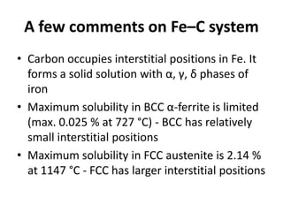 fe-c diagram | PPTX