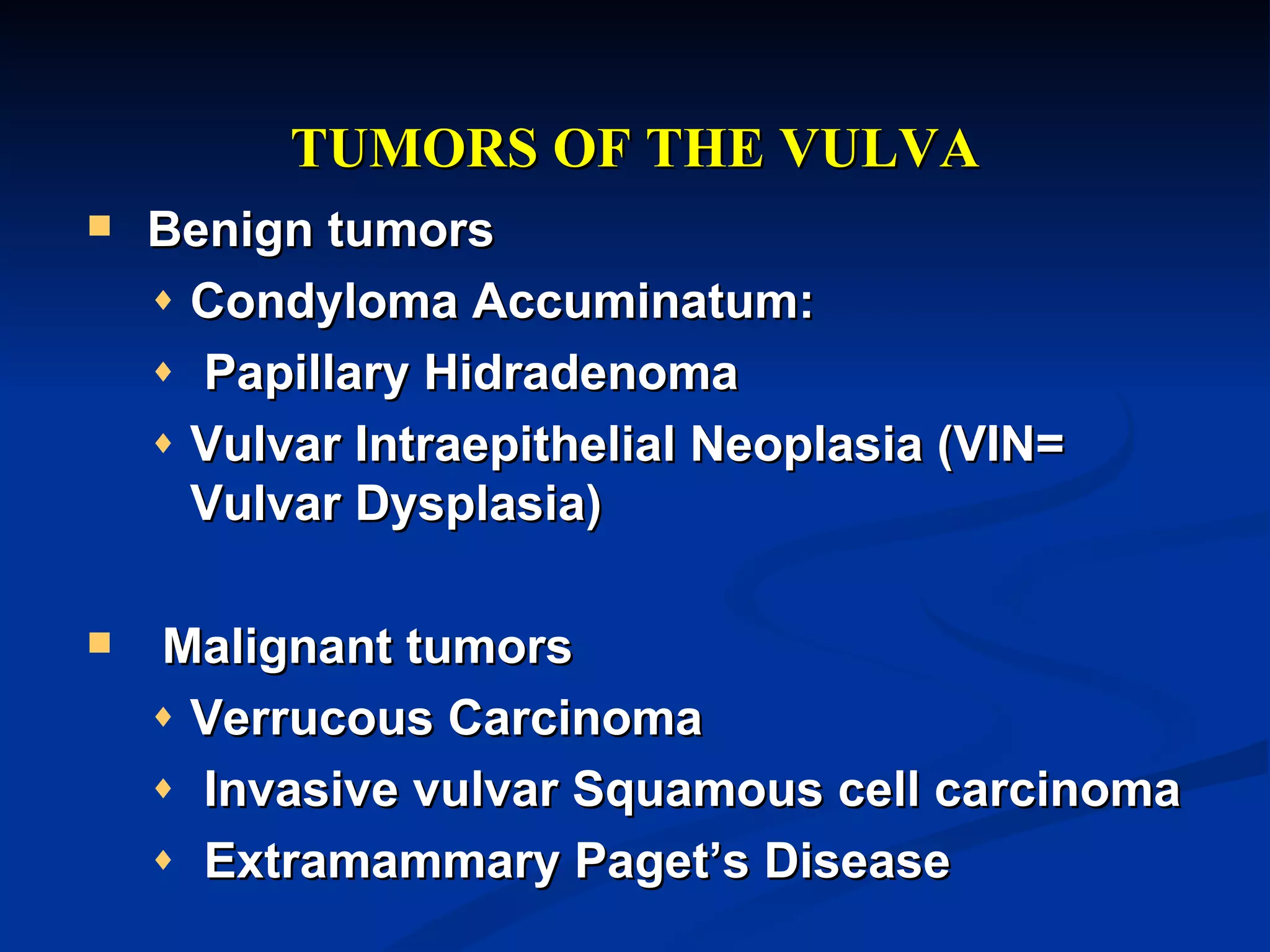 DISEASES OF THE FEMALE REPRODUCTIVE SYSTEM | PPT