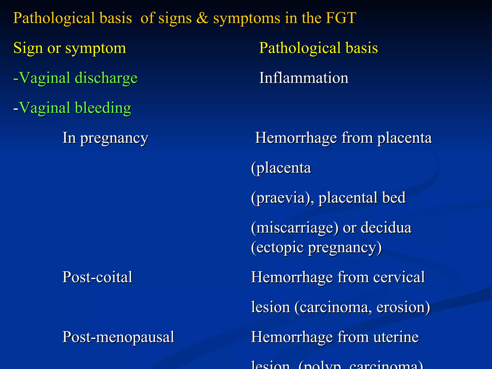 DISEASES OF THE FEMALE REPRODUCTIVE SYSTEM | PPT