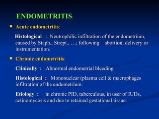 DISEASES OF THE FEMALE REPRODUCTIVE SYSTEM | PPT