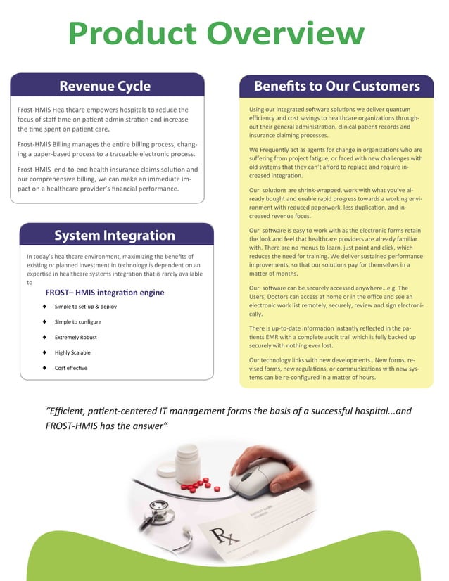 Frost Hospital Management Information System profile | PDF | Shareware and Freeware | Computer ...