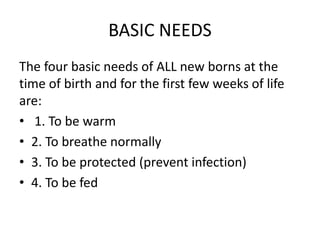 F-IMNCI CARE OF A CHILD AT BIRTH | PPT