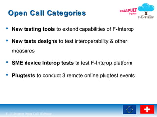 F-Interop Open Call: Webinar | PPT