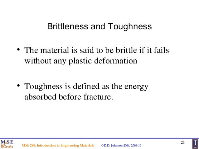 Brittleness Chemistry