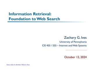 Information Retrieval and Storage Systems | PPT