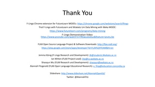 F-Lingo & FLAX: Automated open data-driven language learning in MOOCs | PPTX | Internet | Computing