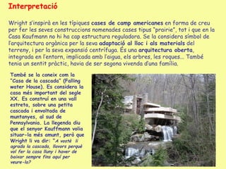 Frank Lloyd Wright: Casa Kaufmann | PDF