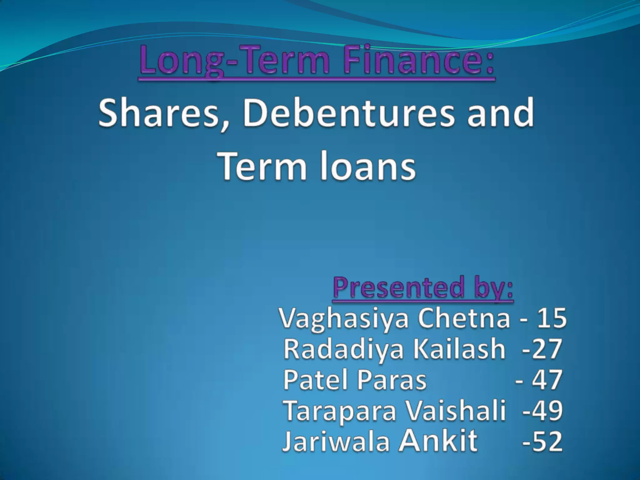 Equity Shares and Their Features | PPT