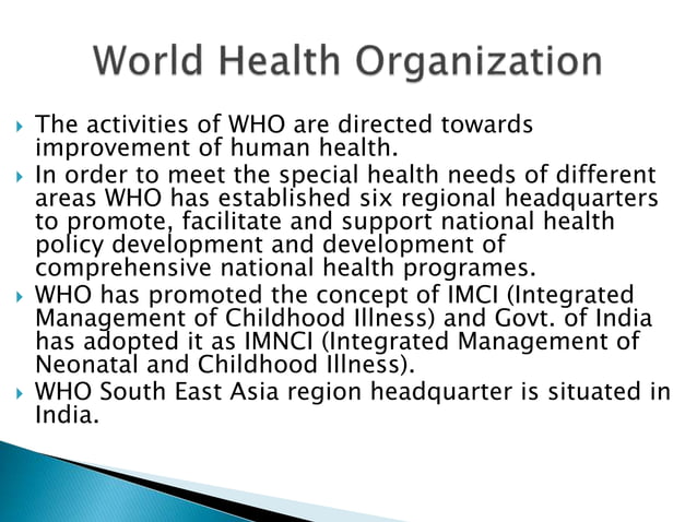 national & international welfare agencies for children | PPTX