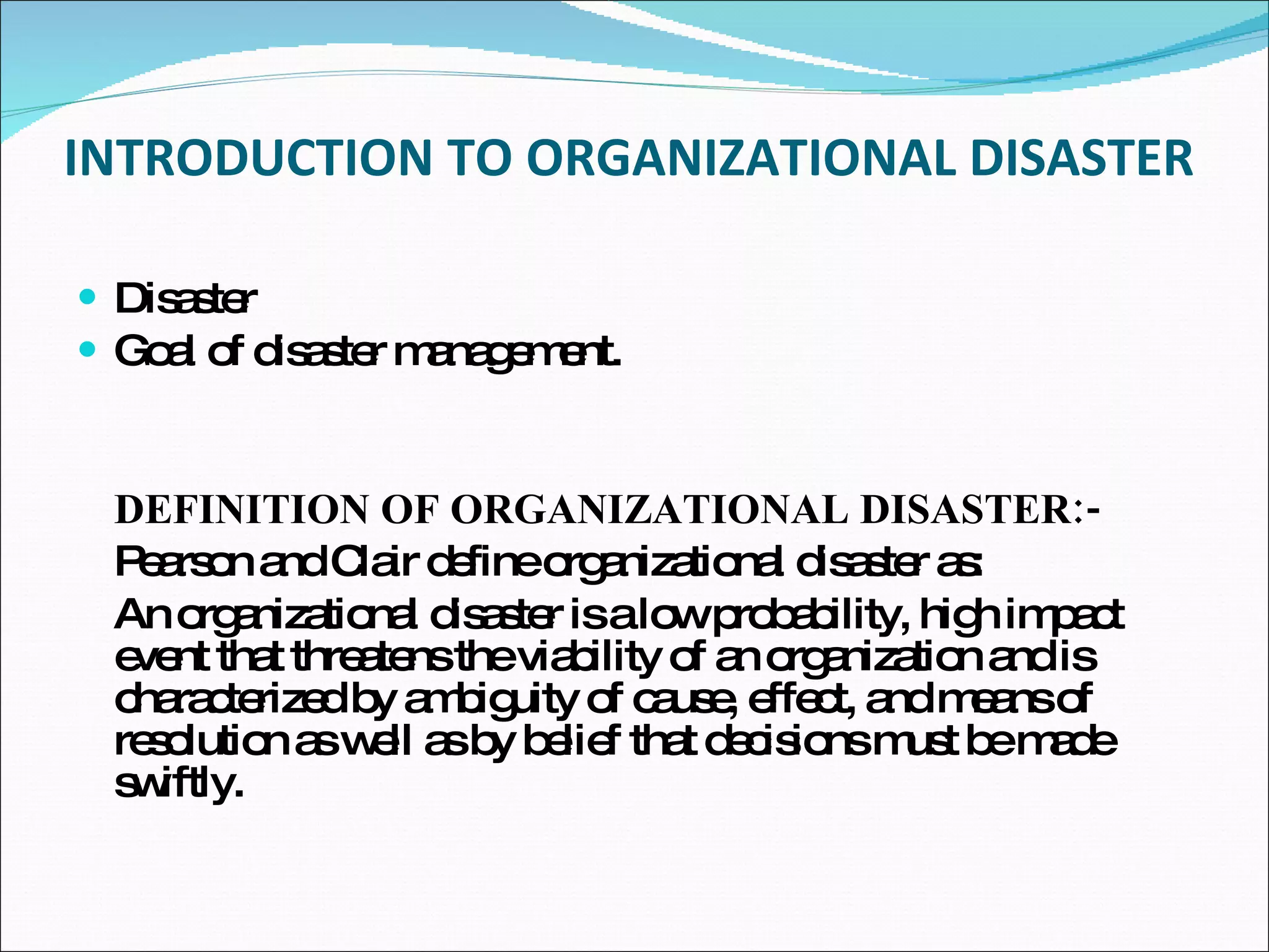 Disaster Management | PPT